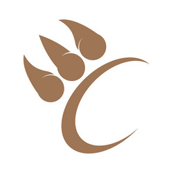 Claw icon logo design Royalty Free Vector Image