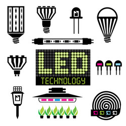 Stage lighting icons Royalty Free Vector Image