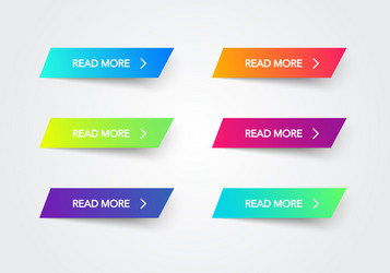 Web buttons icon set Royalty Free Vector Image