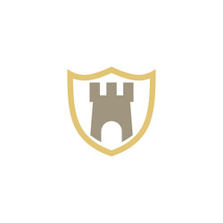 Castle tower building kingdom royal king guard Vector Image