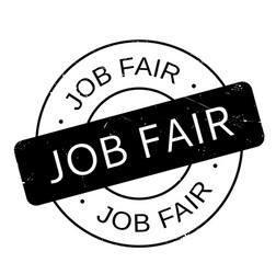 Job fair rubber stamp Royalty Free Vector Image
