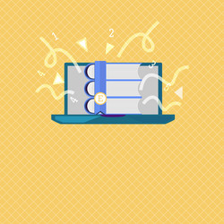 Flat design empty esp template Royalty Free Vector Image