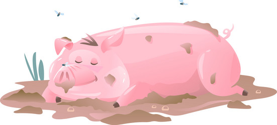 Messy Pigs Clipart