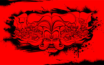 Ravana - Ten-Headed Demon of Dussehra Royalty Free Vector