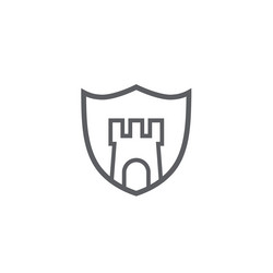 Castle tower building kingdom royal king guard Vector Image