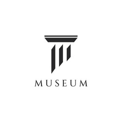 Museums museum columns museum lines museum pillar Vector Image