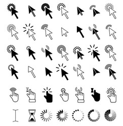 Pointer cursor set Royalty Free Vector Image - VectorStock
