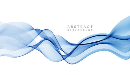Abstract colorful flowing wave lines Royalty Free Vector