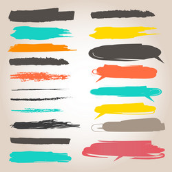 Underlining ink samples Royalty Free Vector Image
