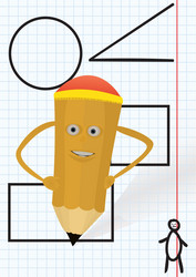 Abstract pencil Royalty Free Vector Image - VectorStock