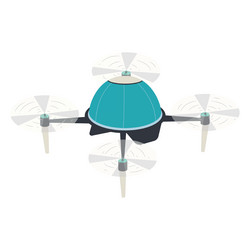 Circular flying drone drone Royalty Free Vector Image