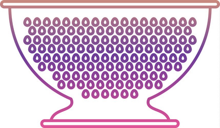 Kitchen drainer colorful cartoon silhouette Vector Image