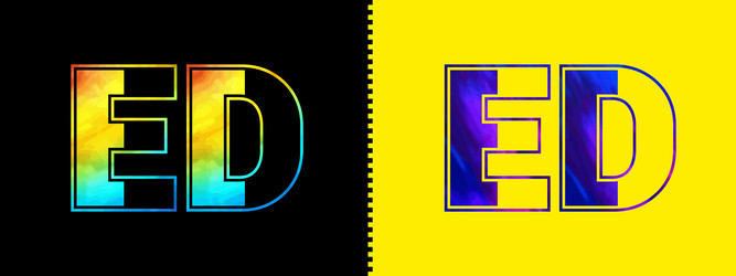 Ed Letter Vector Images (over 2,700)