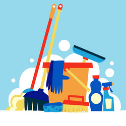 Surface cleaning objects Royalty Free Vector Image