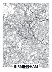 Moscow City Map - Black & White Royalty Free Vector