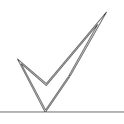 Continuous line drawn technical check list neon Vector Image
