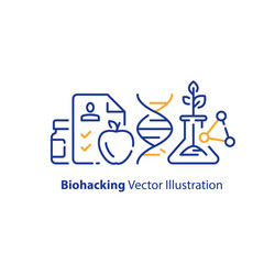 Biogenetic concept science education Royalty Free Vector