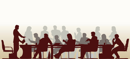 Business meeting Royalty Free Vector Image - VectorStock