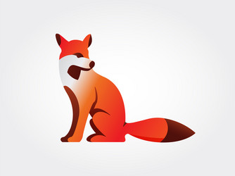 Running fox icon 03 Royalty Free Vector Image - VectorStock