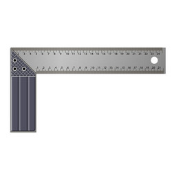 Ruler wooden isolated on white background Vector Image