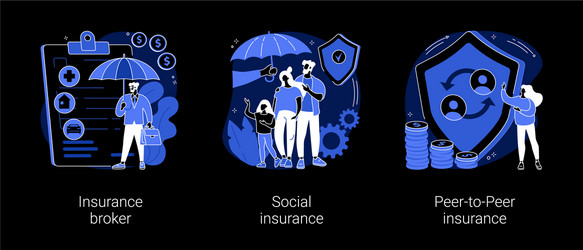 Risk insurance abstract concept Royalty Free Vector Image