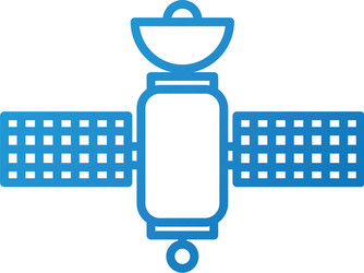 Space satellite communication signal network Vector Image