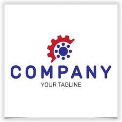 Bearing gear logo premium elegant template eps 10 Vector Image