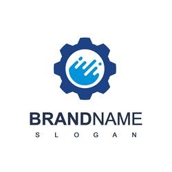 Water logo design template plumbing sanitation Vector Image