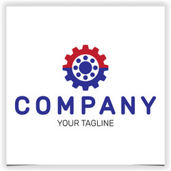 Bearing gear logo premium elegant template eps 10 Vector Image