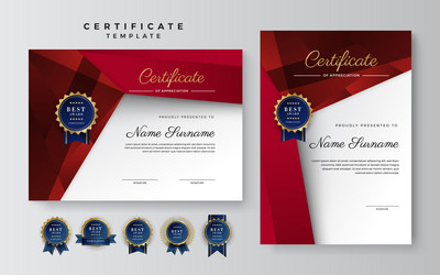 Certificate Ribbon Red Vector Images (over 11,000)