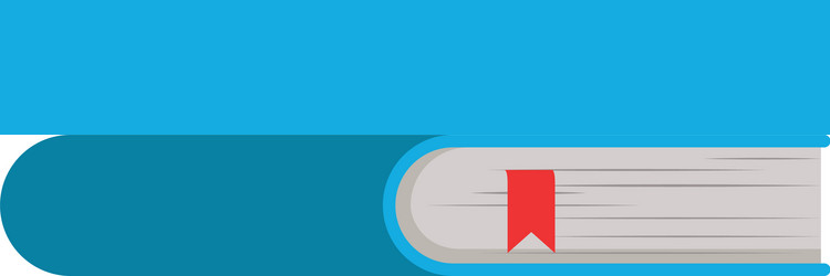 Isolated closed book design Royalty Free Vector Image