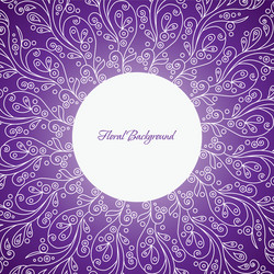 Ornamental round floral pattern Royalty Free Vector Image