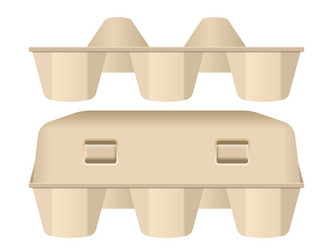 Carton egg boxes Royalty Free Vector Image - VectorStock