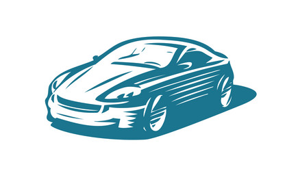 Abstract car silhouette Royalty Free Vector Image