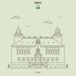 Banner template with town district country Vector Image