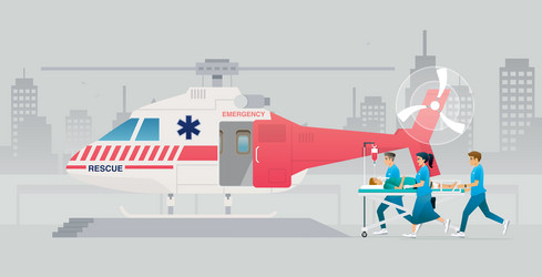 Emergency rescue team help people cartoon Vector Image