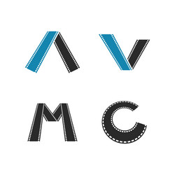 Filmstrip Letters Vector Images (over 950)