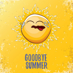 Goodbye summer creative concept Royalty Free Vector Image