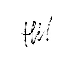 Handwritten brush style modern cursive font Vector Image