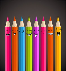 Funny pencil Royalty Free Vector Image - VectorStock