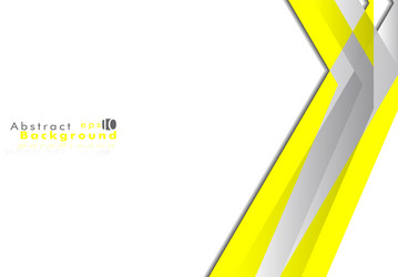 Bright abstract background template yellow Vector Image