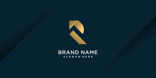 Letter r logo with modern and unique concept Vector Image