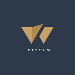Letter w logo design idea with modern concept Vector Image