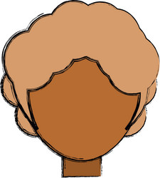 Man faceless head Royalty Free Vector Image - VectorStock