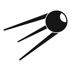 Sputnik one first of earth satellites gray icon Vector Image
