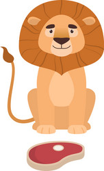 Lion Eat Meat Vector Images (64)
