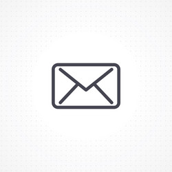 Round email icon set in black and white Royalty Free Vector