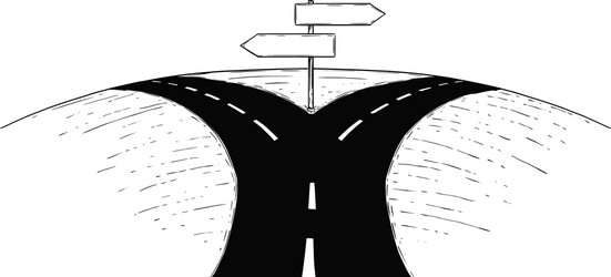 Fork Road Drawing Vector Images (65)