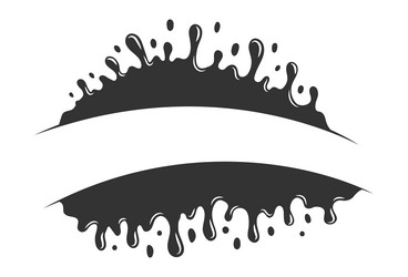 Splash drop silhouette Royalty Free Vector Image