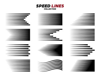 Cartoon speed lines high movement Royalty Free Vector Image
